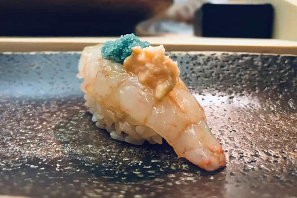 What is Amaebi Sushi (Sweet Shrimp)? - Oak Rowan Foodie